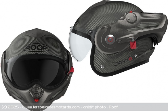 Casque modulable Roof Desmo 3 Carbon