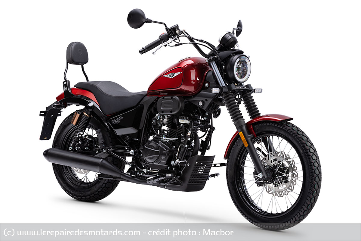 Fiche technique Macbor Rockster 125 et EVO